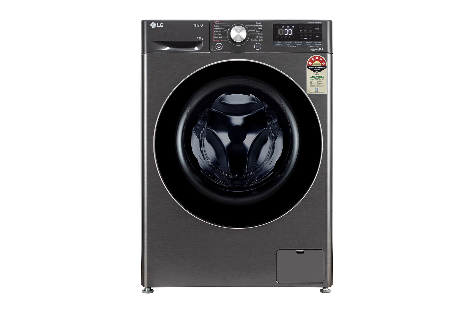 Buy 12 Kg Front Load Washing Machine - FHP1412Z9B | LG IN