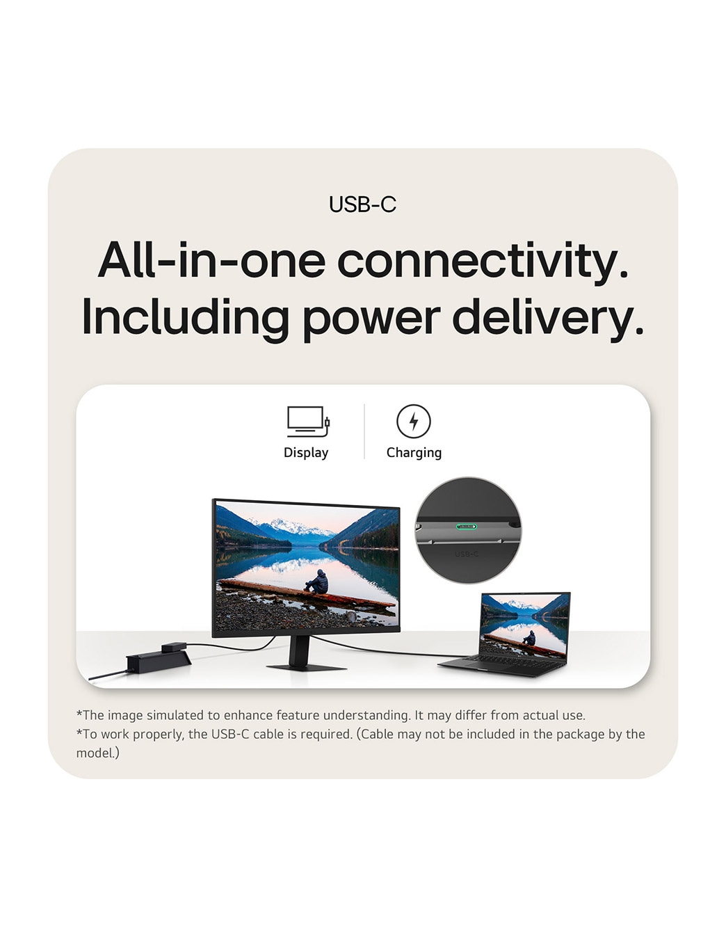 27 (68.58cm) QHD IPS Monitor with USB-C | LG IN