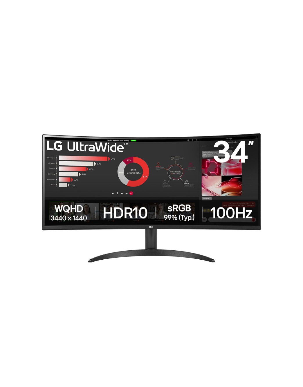 LG 34 (86.36cm) UltraWide QHD Curved monitor | LG IN