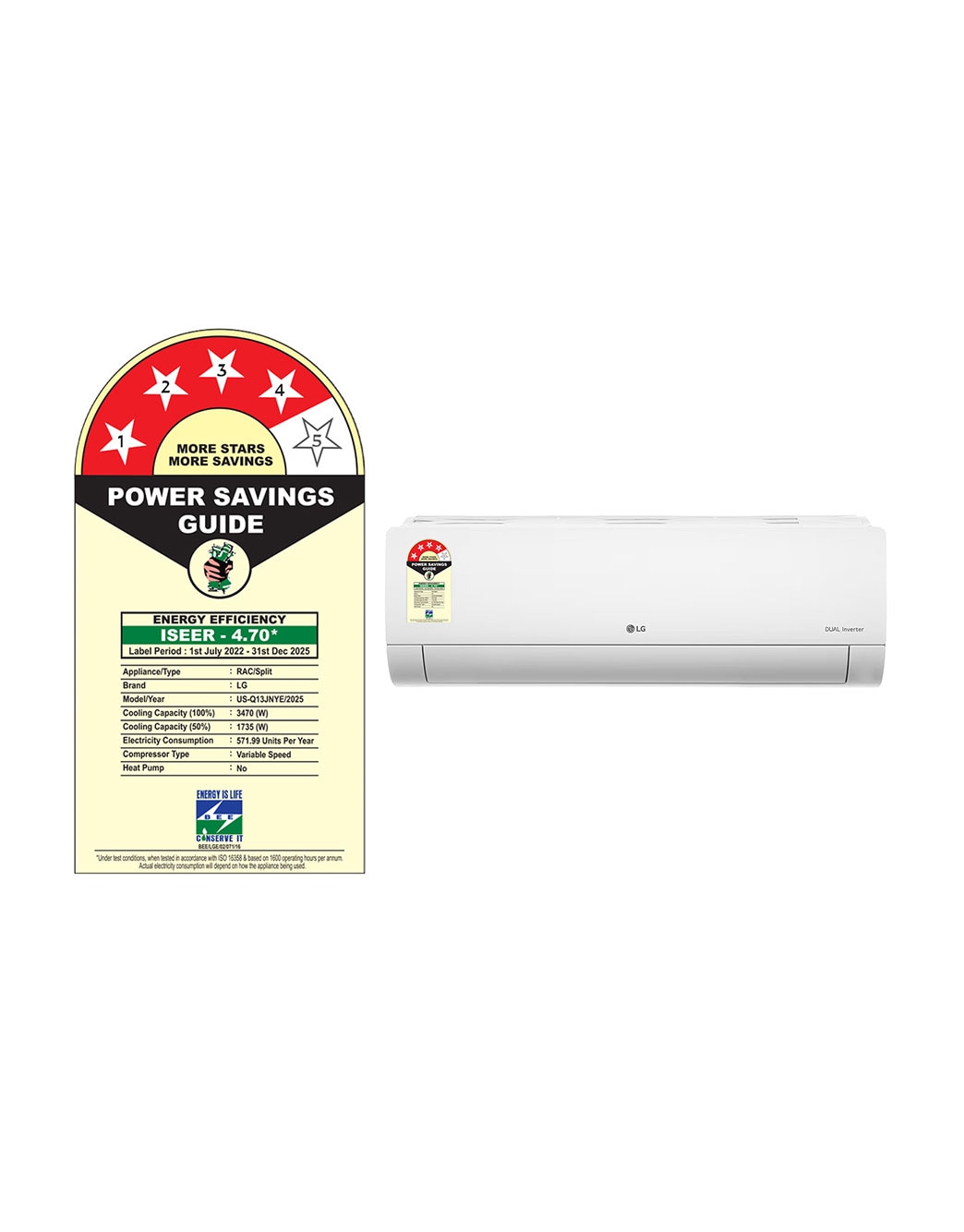 1 ton 6-in-1 AI Smart Split AC - US-Q12JNXE | LG IN