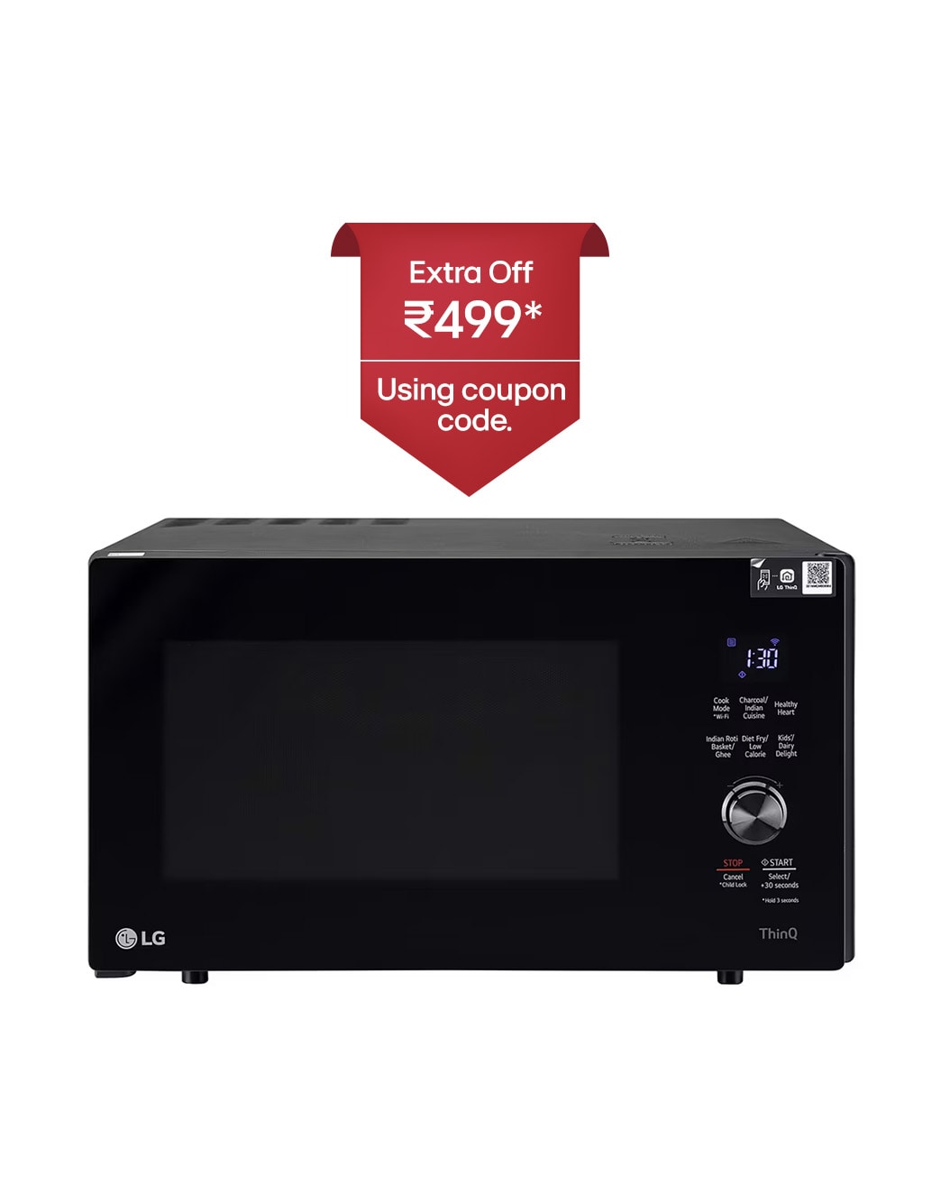 28L Charcoal Microwave Oven with WiFi - MJEN286UFW | LG IN
