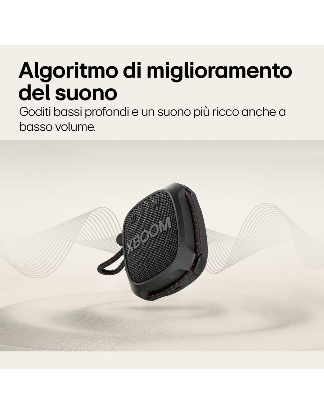 LG XBOOM Go XG2TBK speaker portatile 5W resistente all'acqua | LG Italia