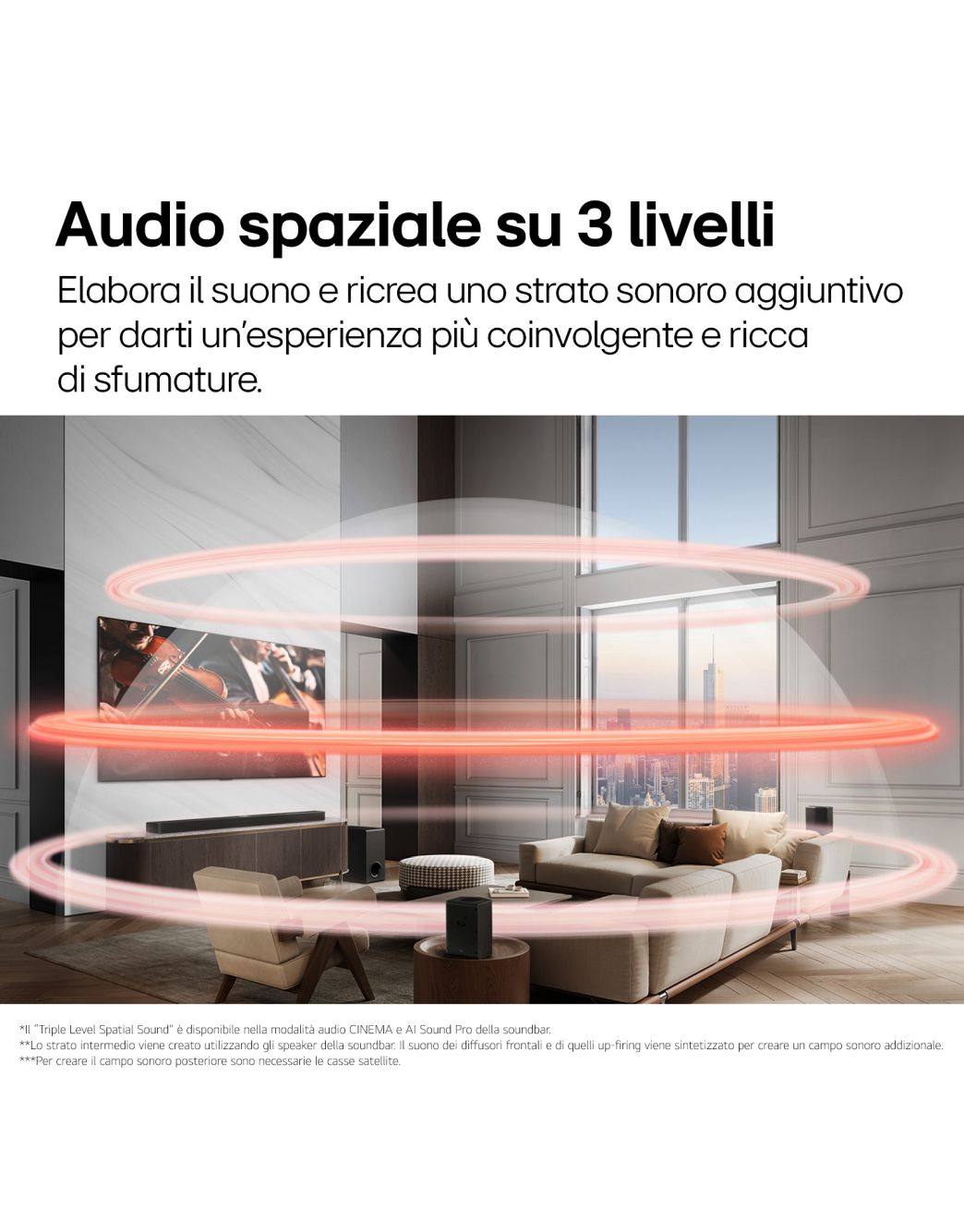 Soundbar Home Cinema LG S95TR con altoparlanti posteriori e suono ...