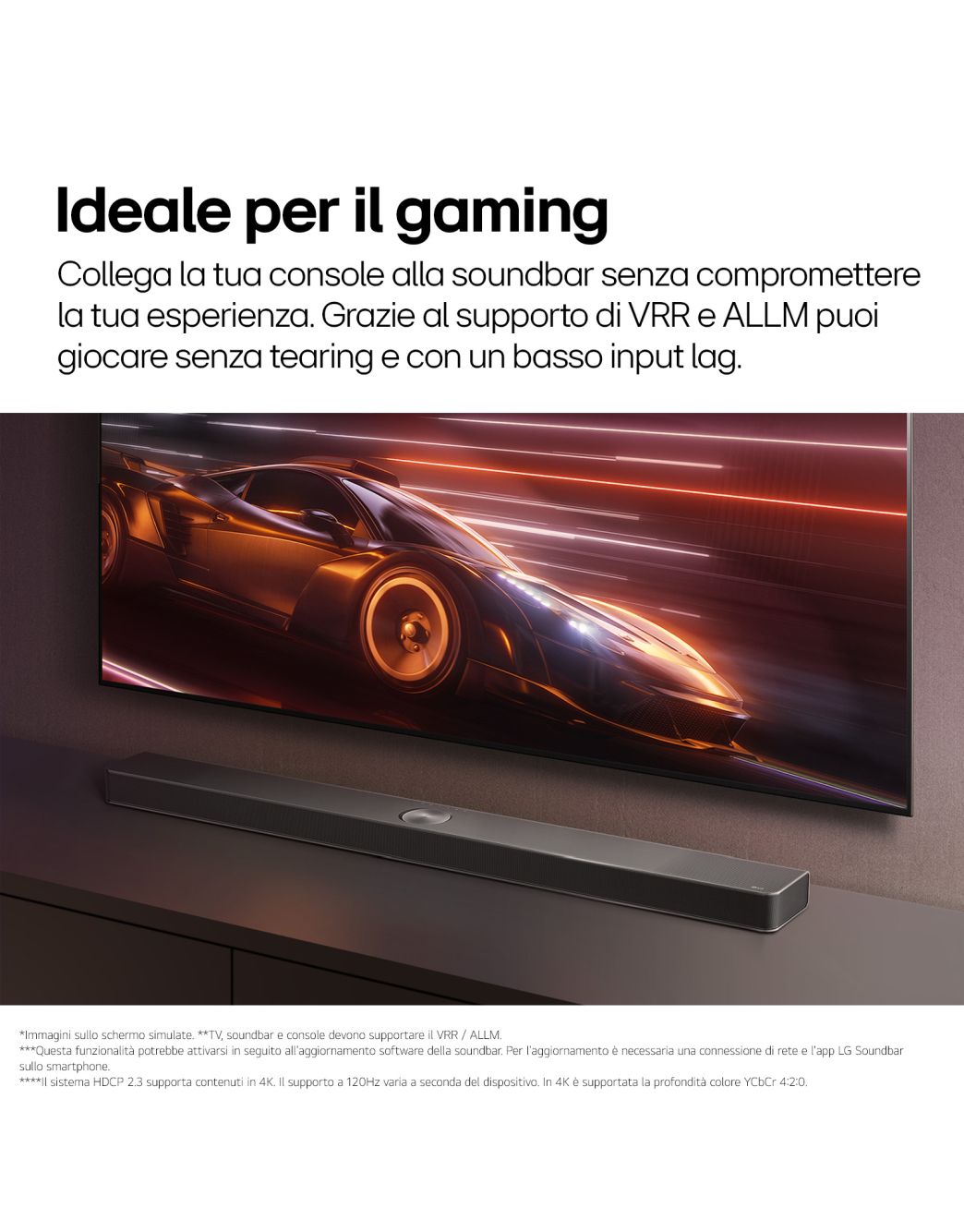 Soundbar Home Cinema LG S95TR con altoparlanti posteriori e suono ...