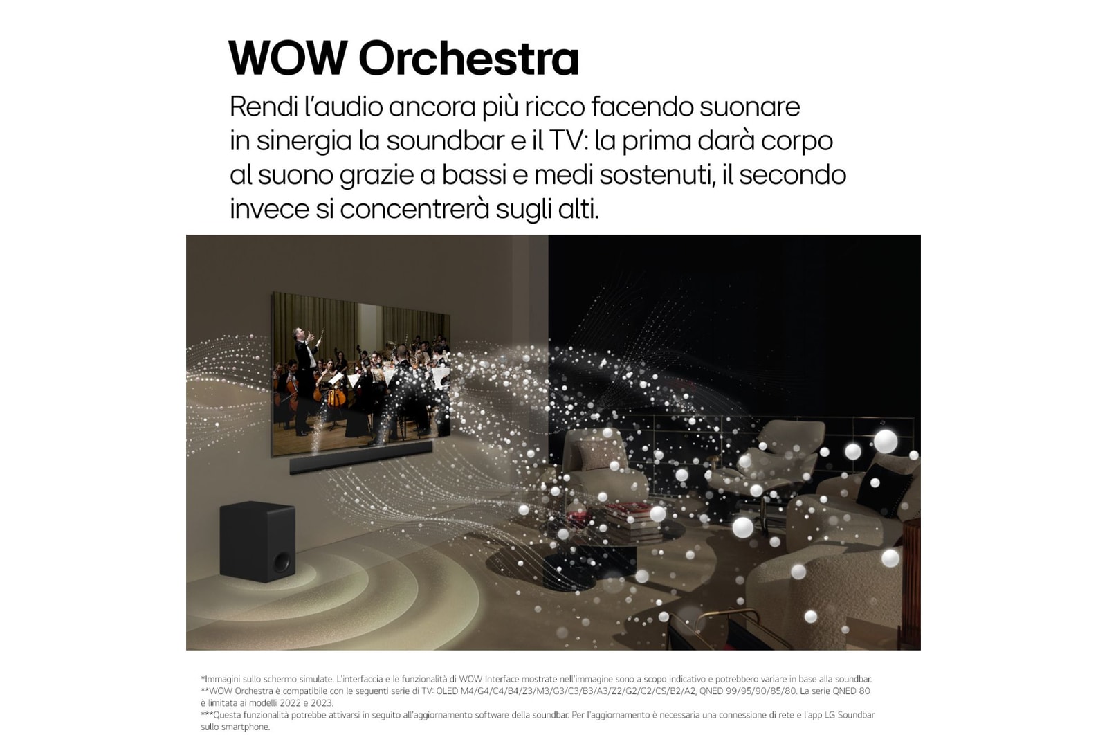 LG Soundbar SG10TY 420W con 3.1 canali, Wi-Fi e Dolby Atmos | LG Italia