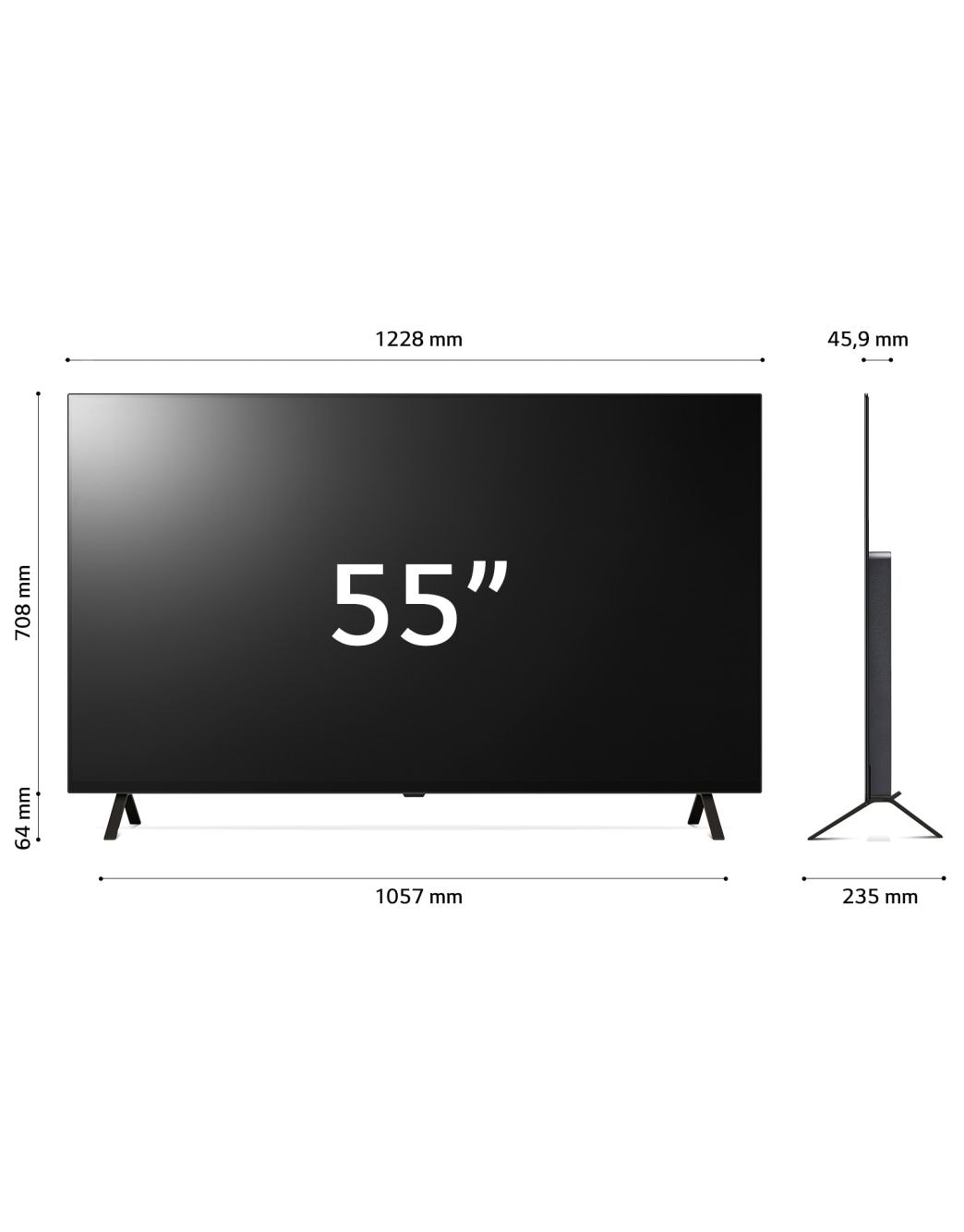 TV 55 pollici LG OLED AI B4 4K Smart TV - OLED55B46LA | LG IT