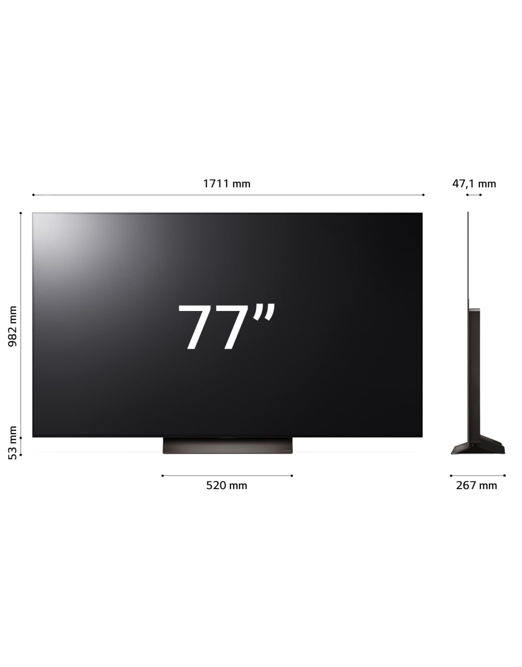 TV 77 pollici LG OLED evo AI C4 4K Smart TV - OLED77C43LA | LG Italia