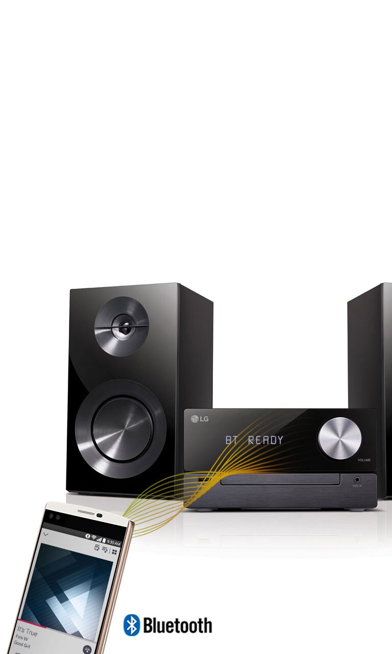 LG Micro Hi-Fi 2.0 ch Bluetooth 100W DAB+ - CM2460DAB | LG IT