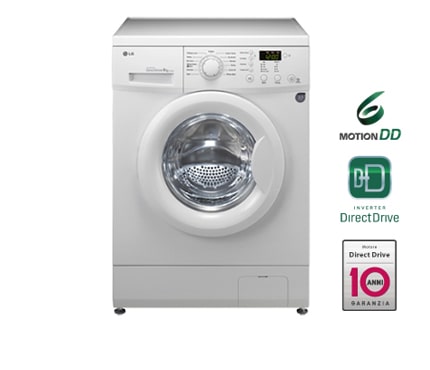 8kg Direct Drive di LG, 1400 giri: dimensioni standard e con motore ...
