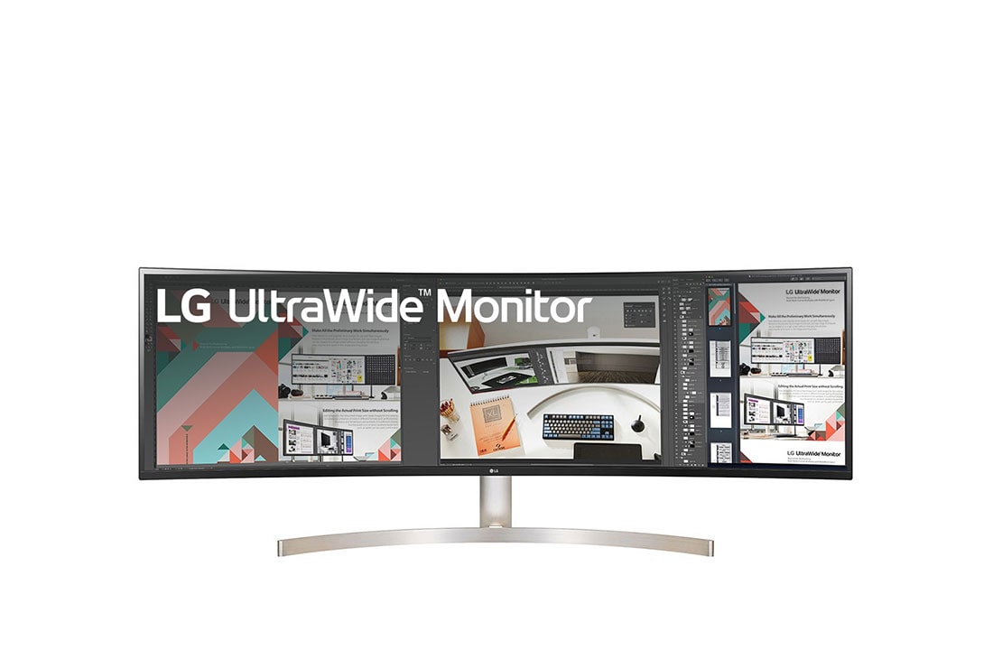 LG Monitor PC IPS 49" 32:9 Dual QHD Curvo HDR Design Slim (3 lati ...