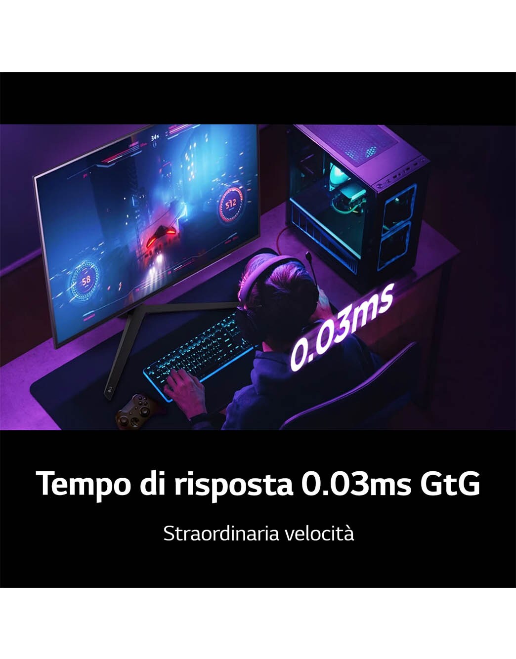 Monitor gaming UltraGear OLED 27" | Serie GS95QE | QHD HDR400, 240Hz, 0 ...