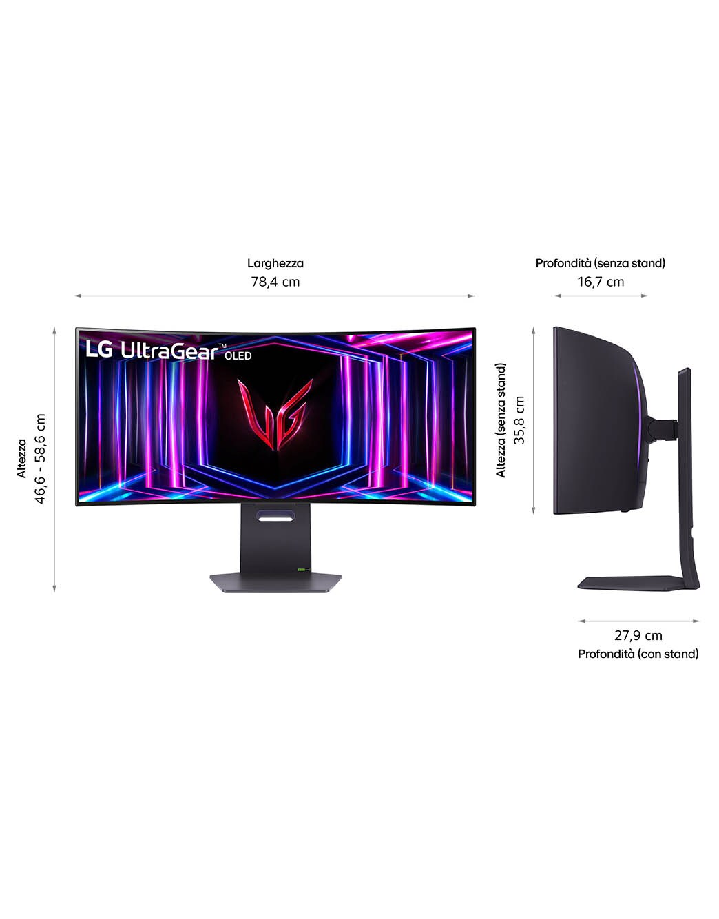 Monitor gaming UltraGear OLED 34" | Serie GS95QE | 21:9 Curvo, WQHD ...