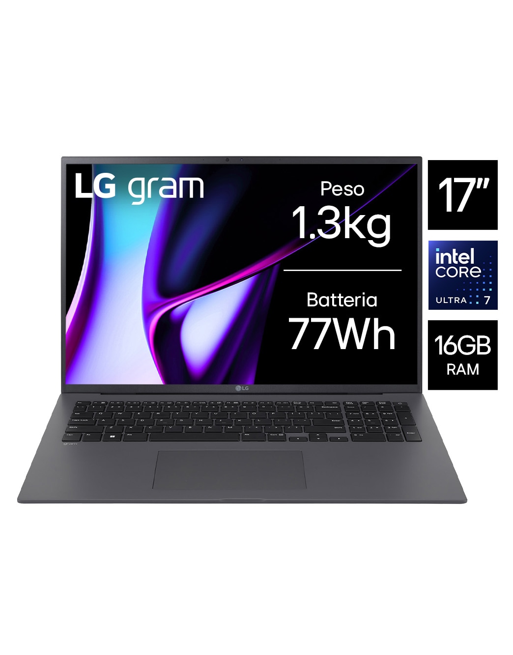 Notebook gram 17" | Windows 11 Home | Ultra7, 16GB RAM, 512GB SSD ...