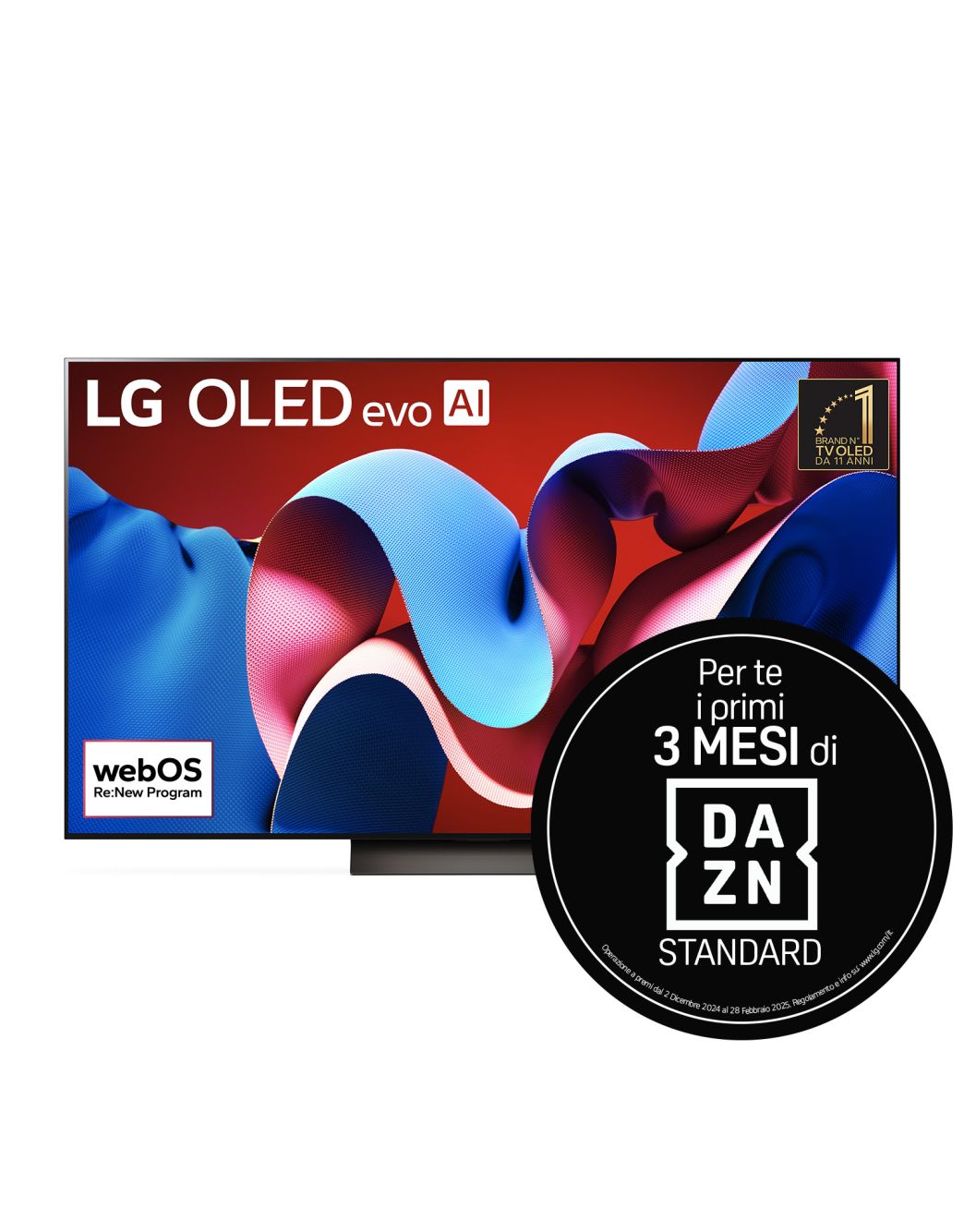 TV 55 pollici LG OLED evo AI C4 4K Smart TV - OLED55C44LA | LG IT