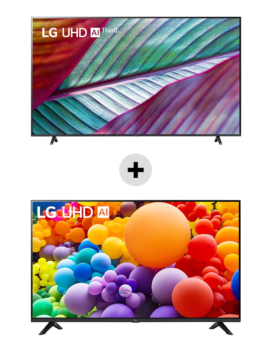 Offerta Kit Esclusivo: TV UHD Serie UR78 86'' 4K + TV UHD Serie UT73 43'' 4K | LG IT