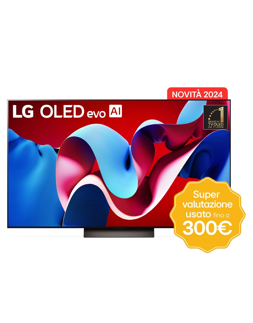 TV 55 pollici LG OLED evo AI C4 4K Smart TV - OLED55C44LA | LG IT