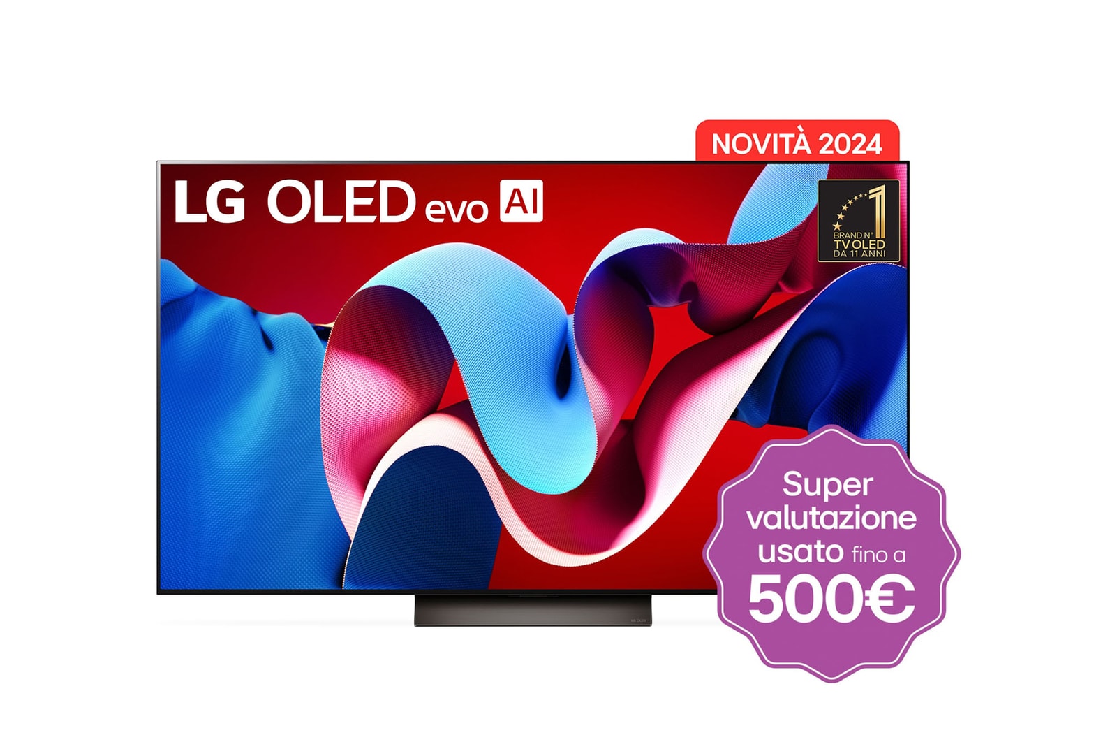 TV 65 pollici LG OLED evo AI C4 4K Smart TV - OLED65C44LA | LG IT