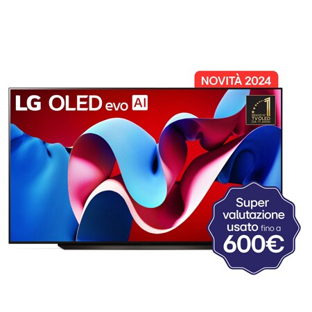TV LG OLED evo AI serie C4 da 83 pollici OLED83C44LA webOS24 | LG IT