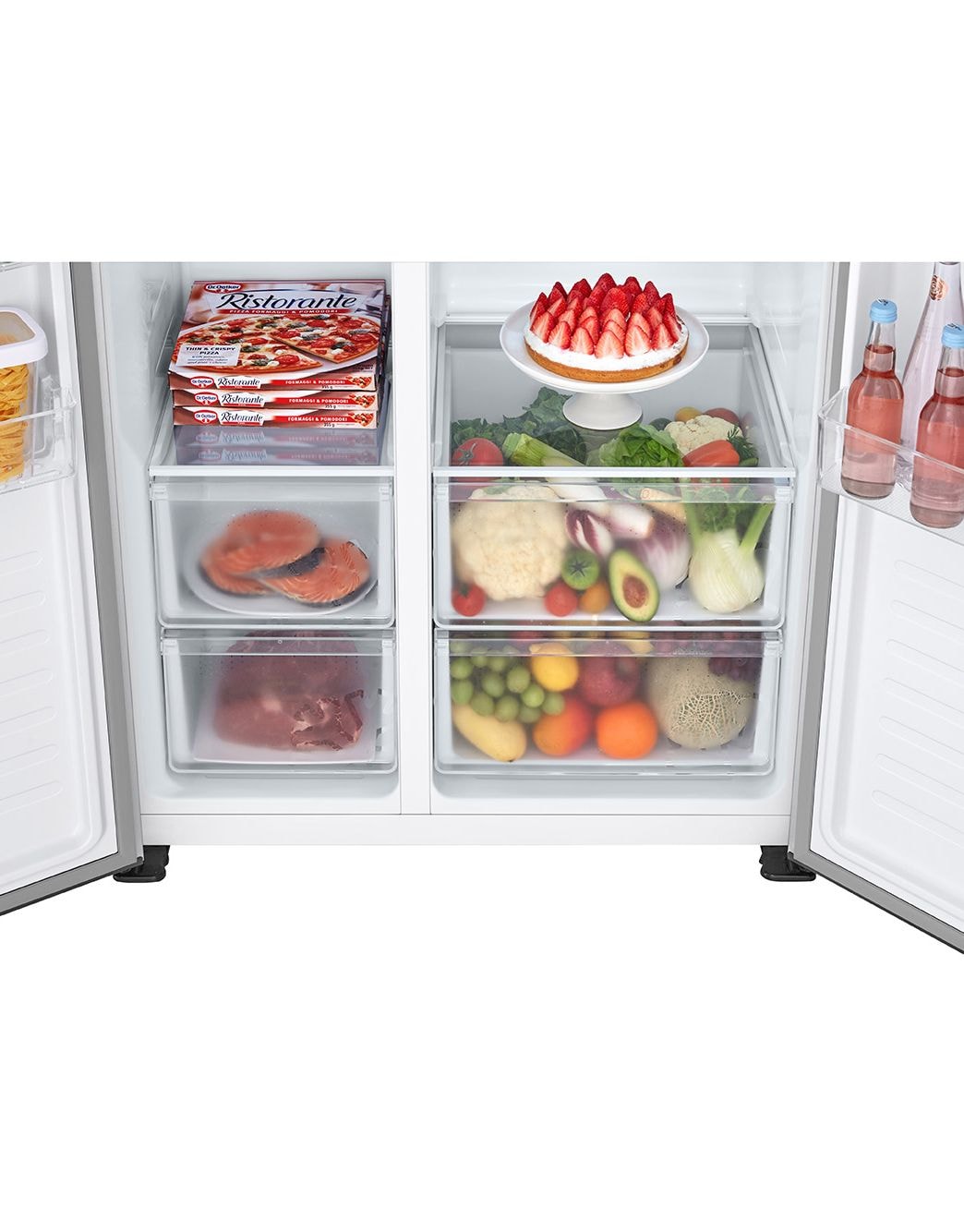 Холодильник LG Side-by-Side GC-B157PMAV Серебристый | LG Қазақстан