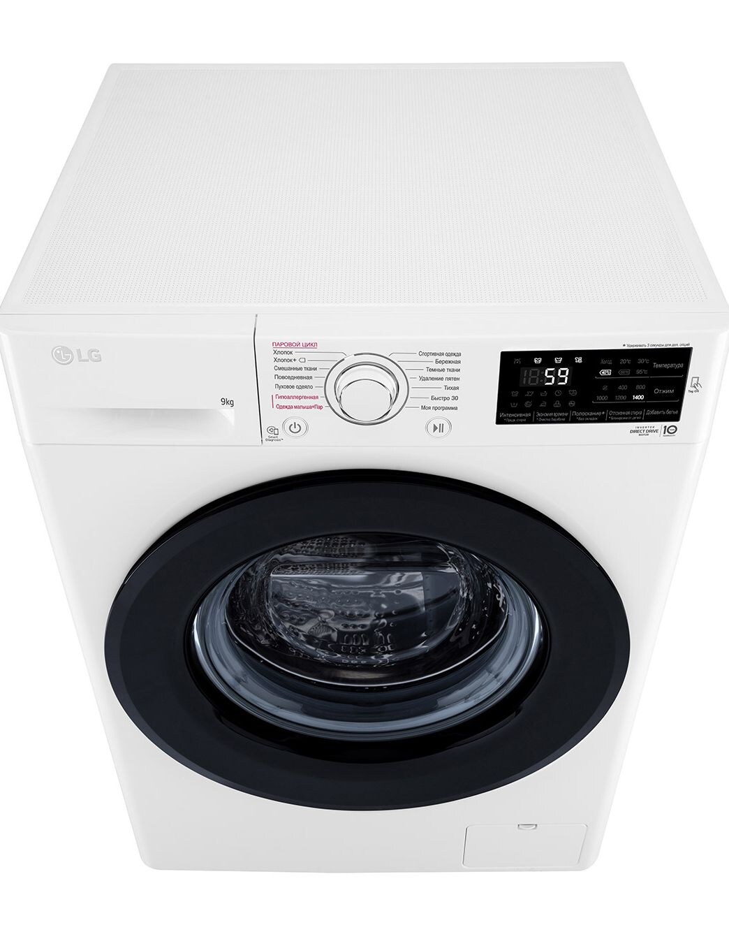 F4M5VS6W Стиральная машина LG F4M5VS6W DirectDrive 9 кг | LG KZ
