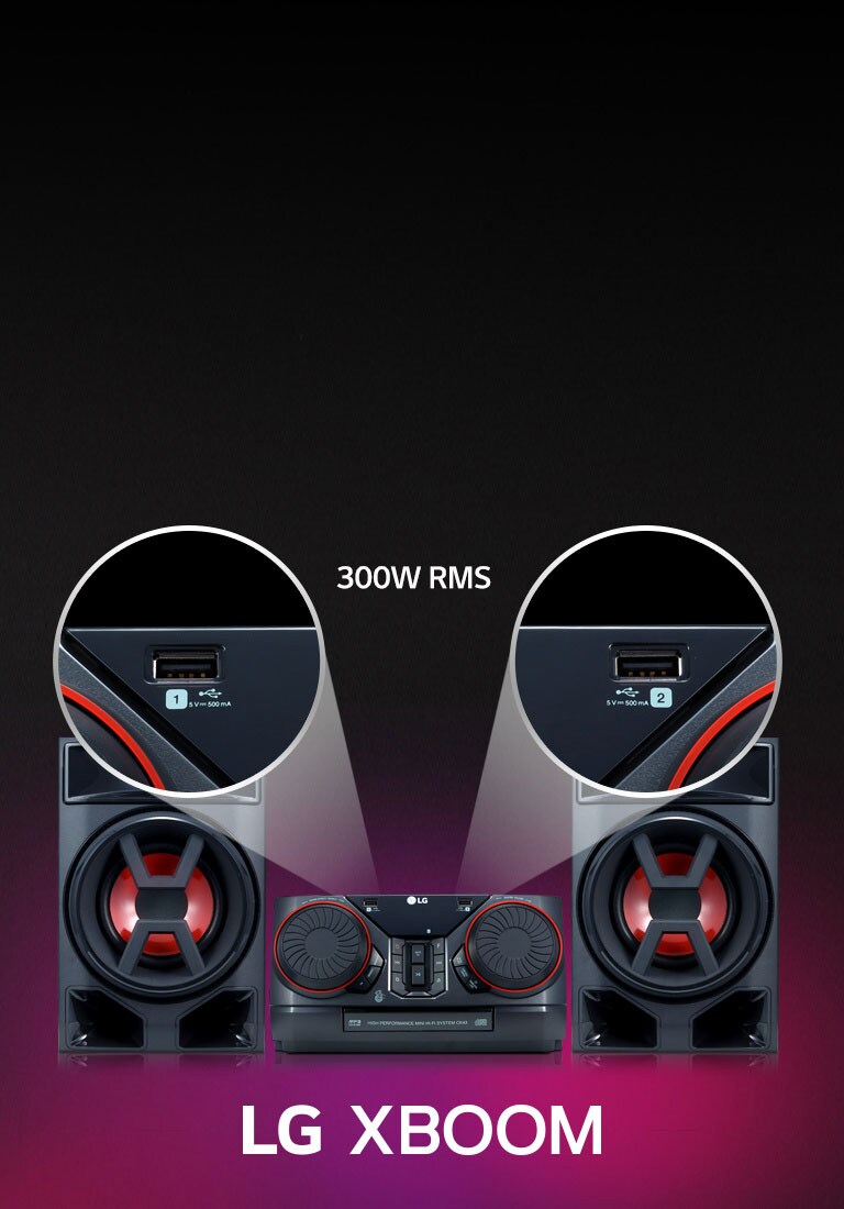 LG XBOOM Mini Componente CK43 | 300W | Wireless Party Link | Multi ...