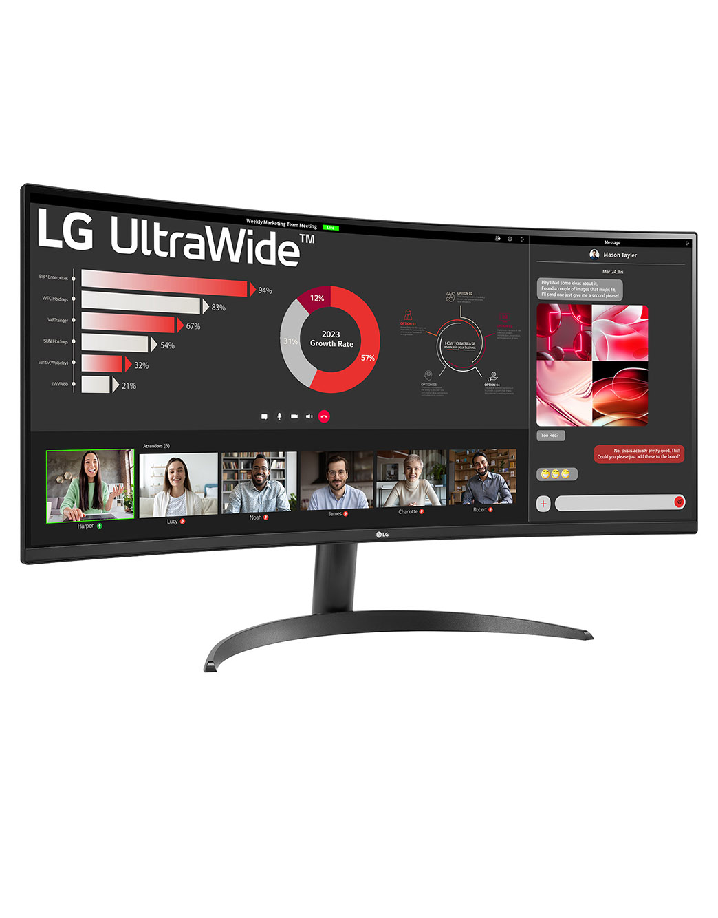 Monitor curvo LG UltraWide QHD de 34" | LG MX