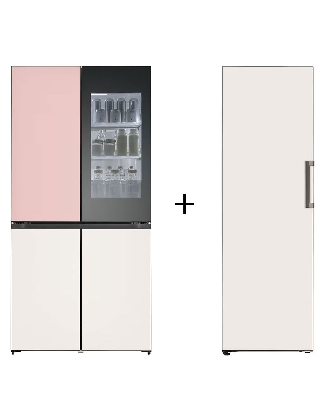 Refrigerador LG InstaView™ Color Rosa Inteligente 22 piés cúbicos ...