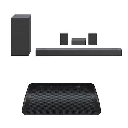 Barra de Sonido LG S75QR| 520W | 5.1.2 canales | Dolby Atmos + LG XBOOM ...