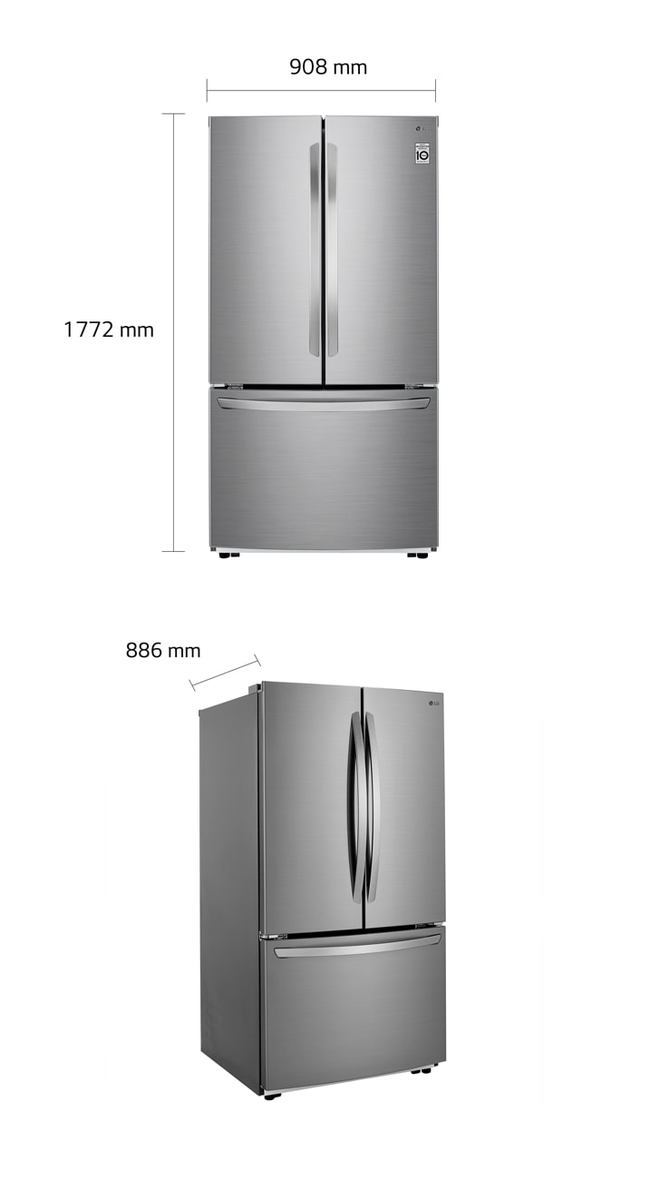 Refrigerador French Door 29 pies³ - GM29BIP | LG MX