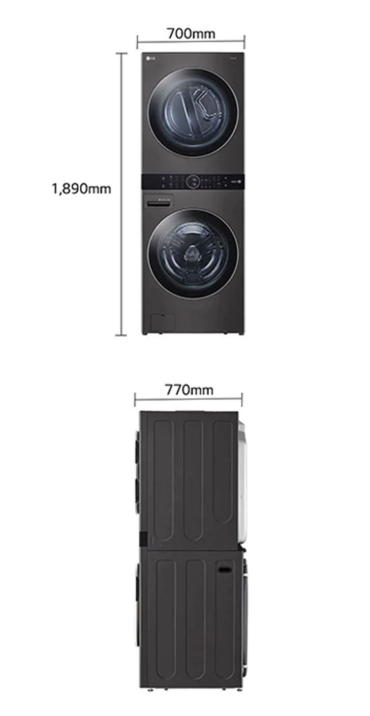 Torre de lavado WashTower™ AI DD™ 22kg - WK22BS6 | LG MX