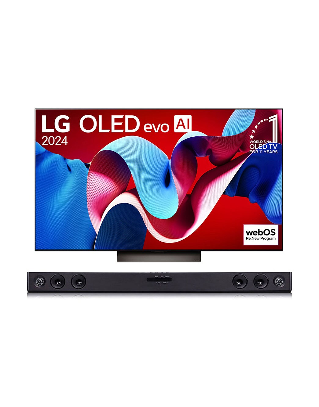 Pantalla LG OLED evo AI 55 pulgadas 4K SMART TV 2024 ThinQ AI + LG ...