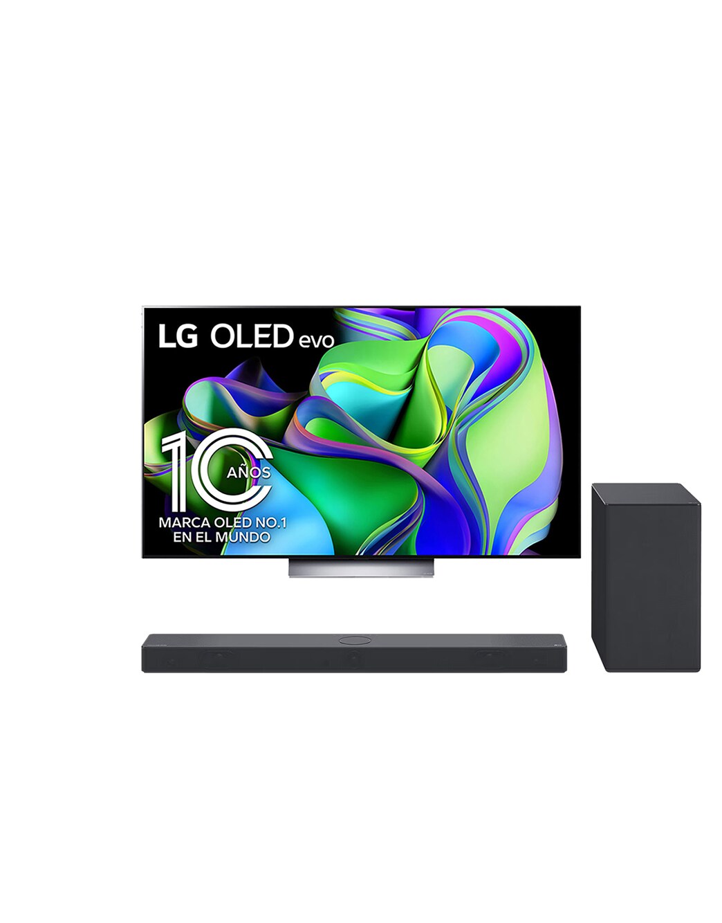Pantalla LG OLED evo 55'' C3 4K SMART TV con ThinQ AI + LG Sound Bar ...
