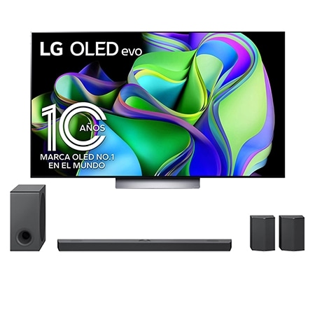 Pantalla LG OLED evo 77'' C3 4K SMART TV con ThinQ AI + LG Sound Bar ...