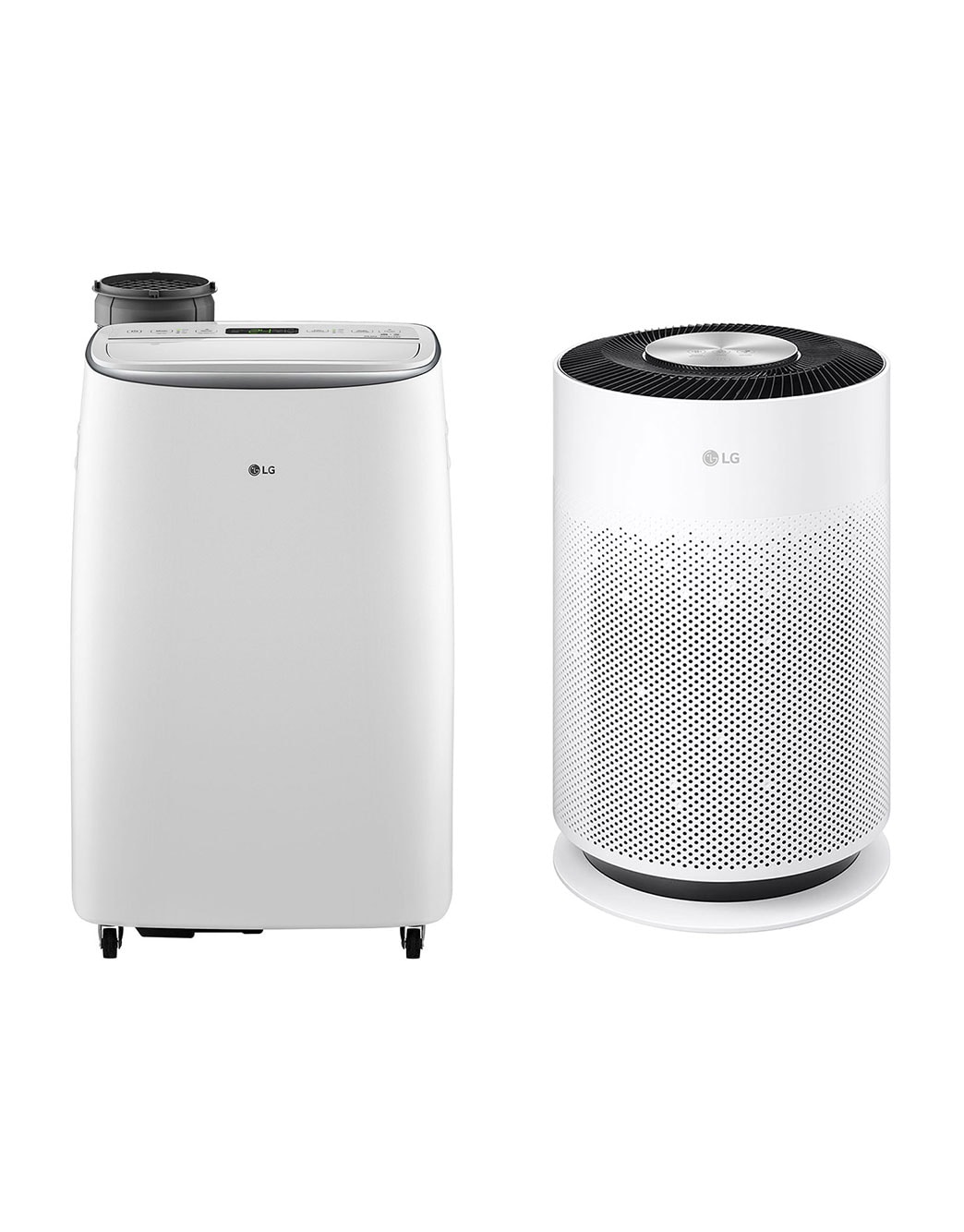 LG Portable Inverter, 1 Ton, Cold (Voltage 115V / 60HZ) + LG PuriCare ...