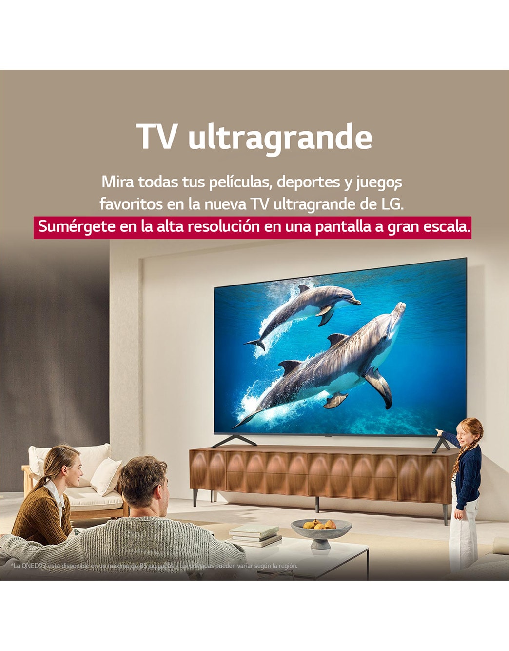 Pantalla 85 pulgadas LG AI QNED evo QNED92 MiniLED 4K Smart TV 2025 ...