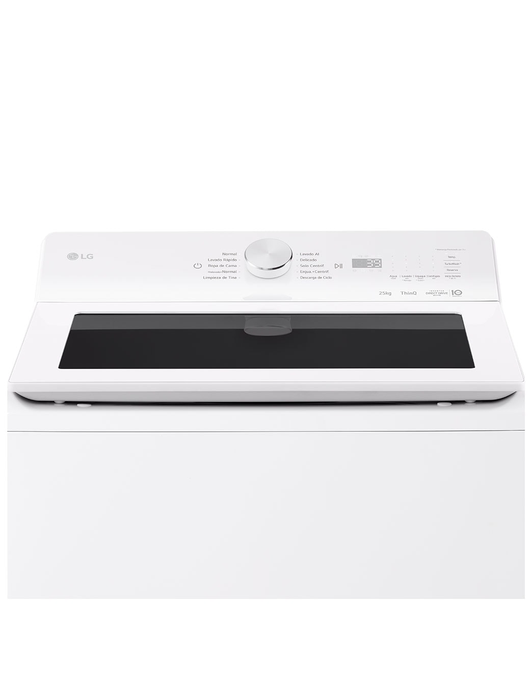 Lavadora Carga Superior AI DD™ 25kg Negro Platino WT25EWTX6 | LG México