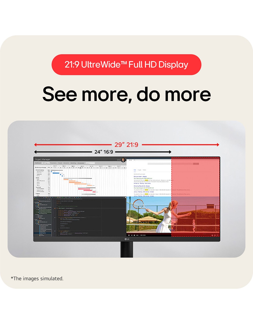 Pantalla IPS LG UltraWide 21:9 WFHD (2560x1080) de 34 pulgadas | LG México