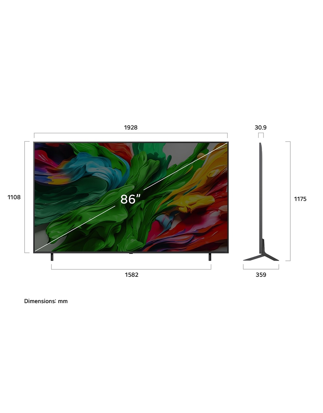 86 Inch LG QNED evo AI QNED85 4K Smart TV - 86QNED86ASA.ATS | LG MY