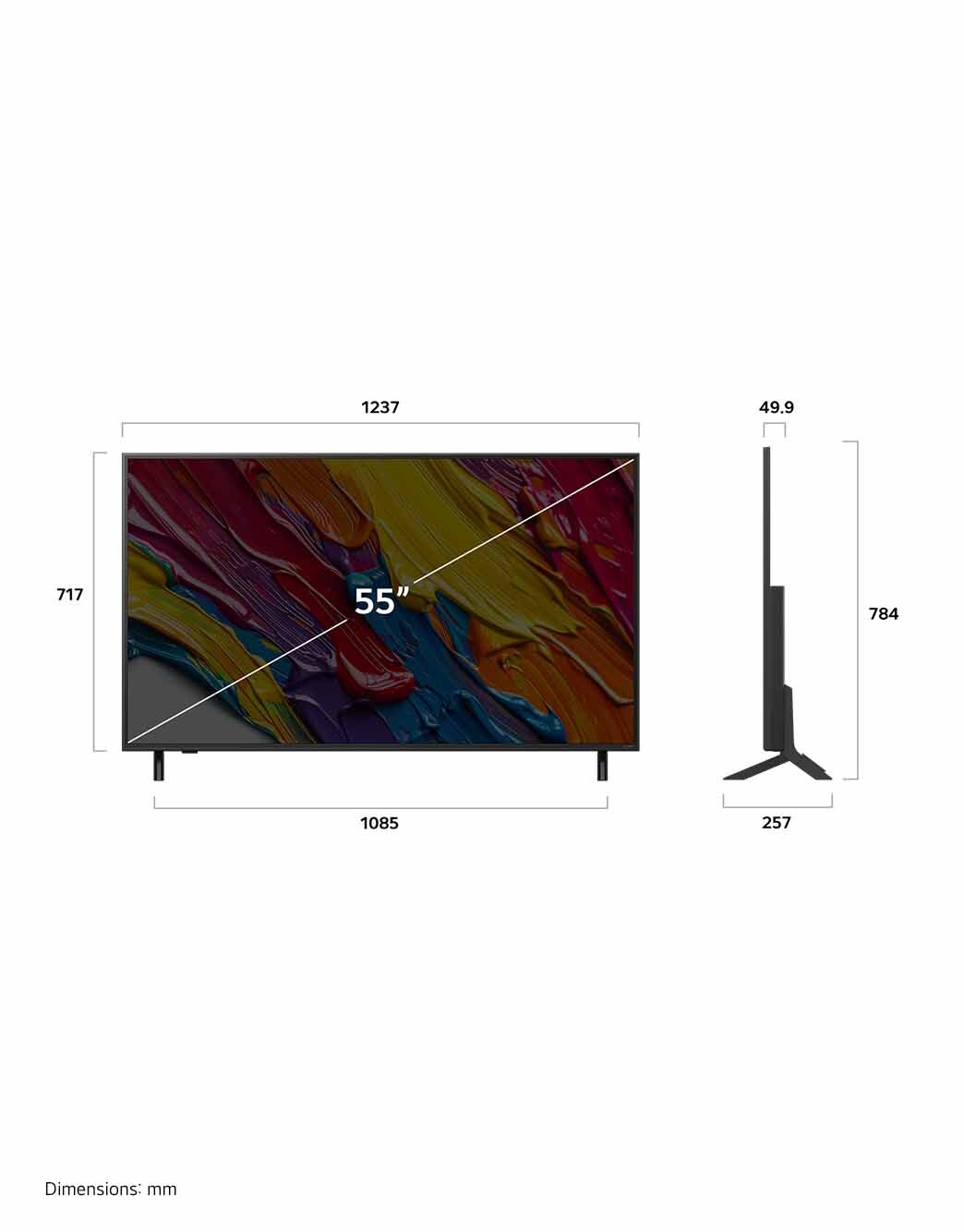 55 Inch LG QNED AI QNED82 4K Smart TV - 55QNED82ASA | LG MY