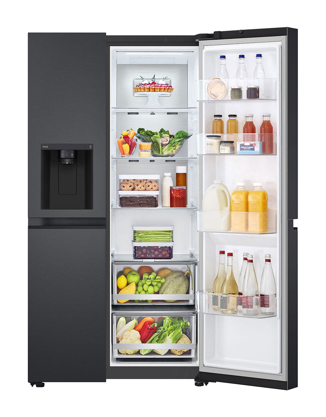 [Subscribe] 635l Side by Side Fridge in Matte Black | LG Malaysia
