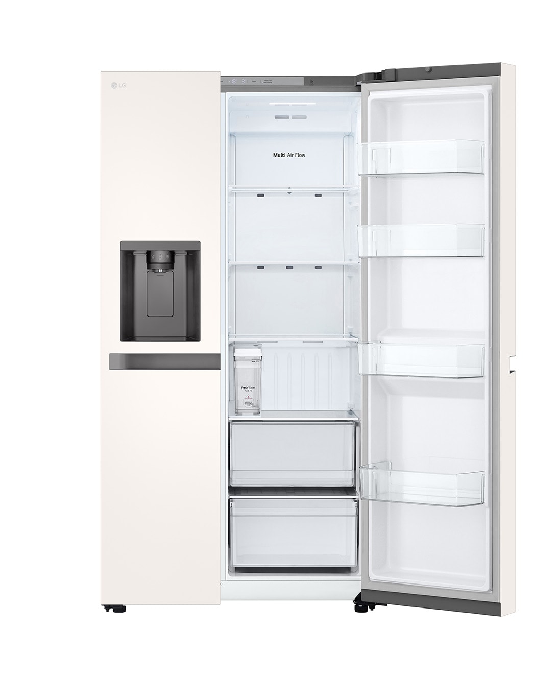 635l Side by Side Fridge in Beidge White | LG MY