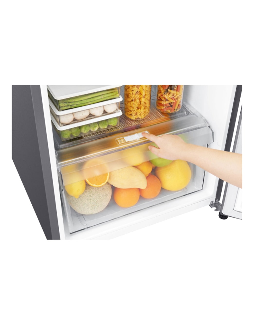 202L Top Freezer Fridge in Dark Graphite Steel - GN-B202SQIF | LG Malaysia