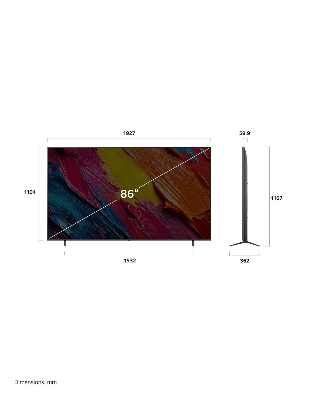 86 Inch LG QNED AI QNED70 4K Smart TV - 86QNED70ASA.ATS | LG MY