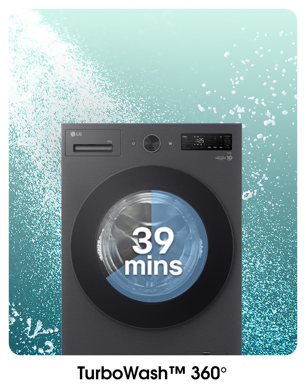20kg Front Load Washer with AI Direct Drive™ and TurboWash™ - F2520SNEK ...