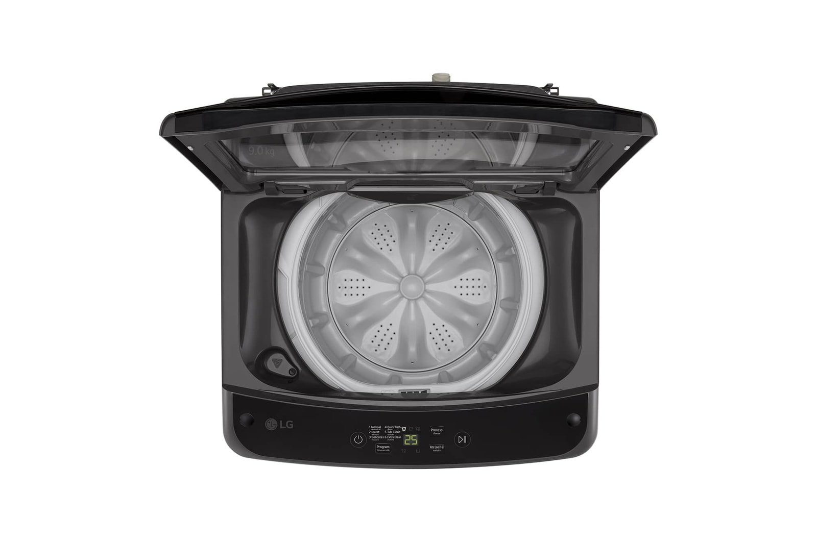 9kg Top Load Washing Machine in Middle Black | LG MY