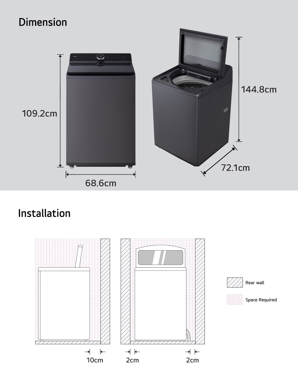 25kg Top Load Washing Machine - TX2725AT9J.APBREML | LG Malaysia