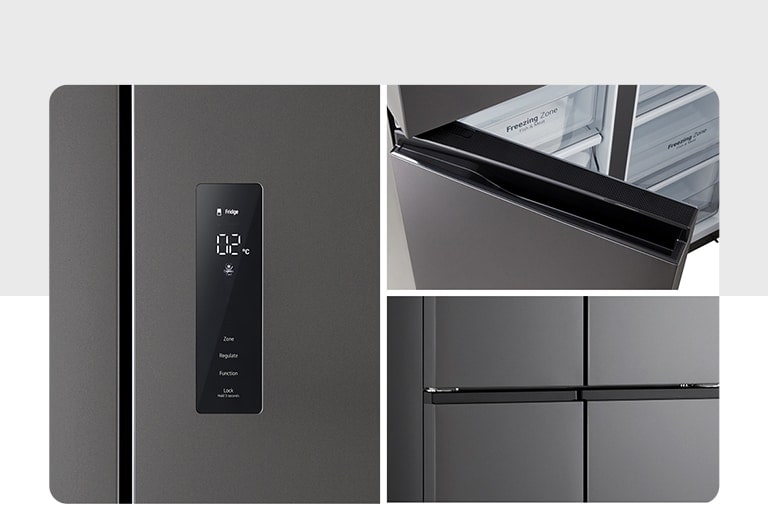 470L Multi Door Fridge in Essence Black Steel - GC-B47FFQAB | LG MY
