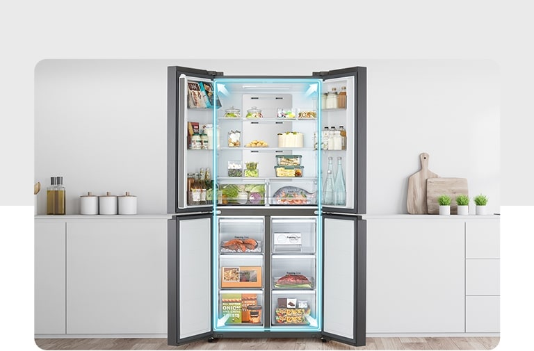 470L Multi Door Fridge in Essence Black Steel - GC-B47FFQAB | LG MY