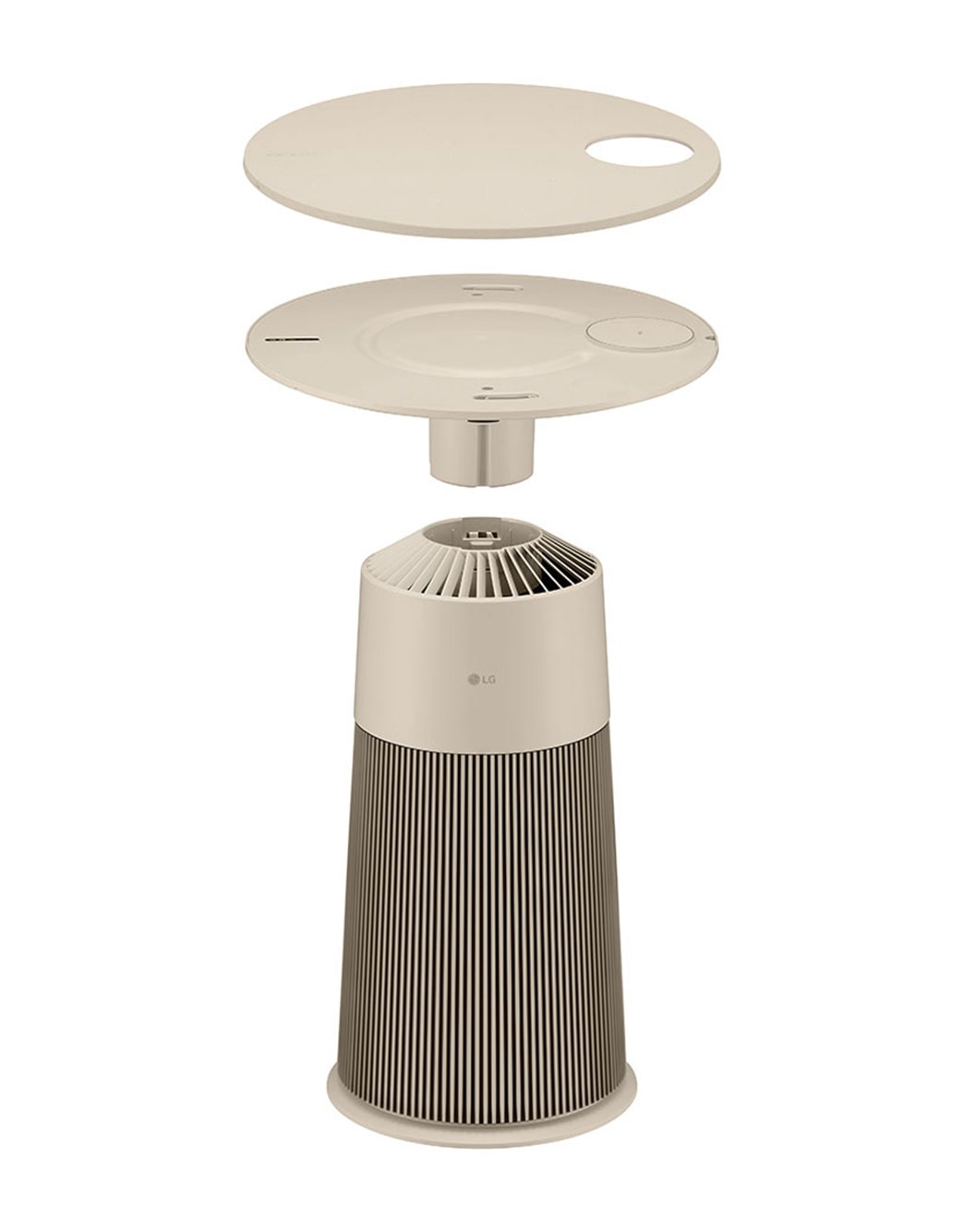 LG PuriCare™ AeroFurniture Air Purifier (Clay Brown) with Wireless ...