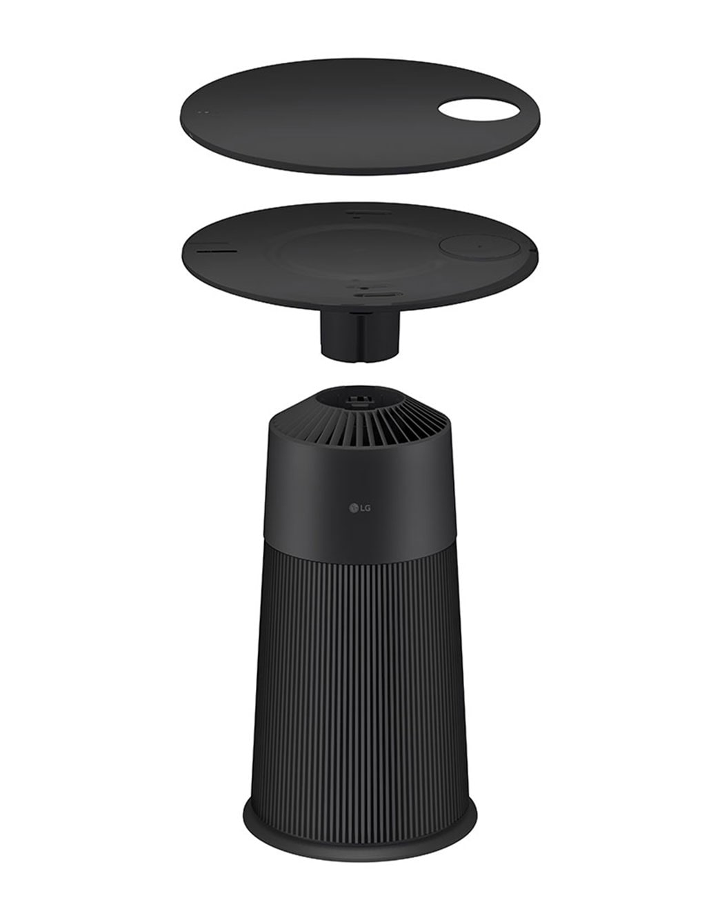 LG PuriCare™ AeroFurniture Air Purifier (Graphite) with Wireless ...